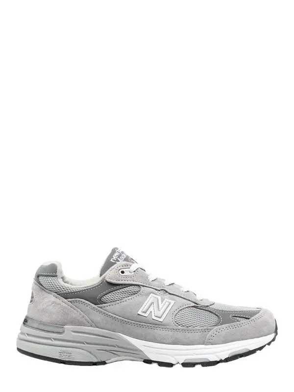 NEW BALANCE Logo Patch Lace-up Sneakers - Grey