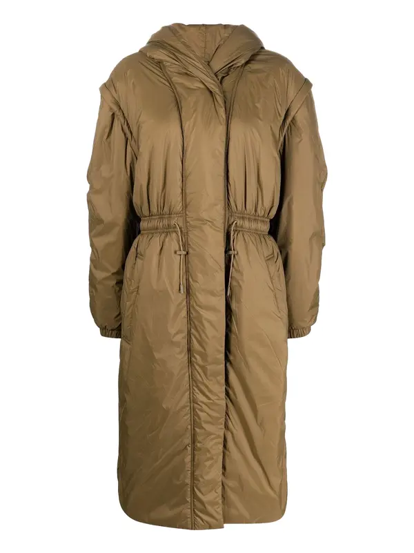 Isabel Marant Padded Long Coat - Green
