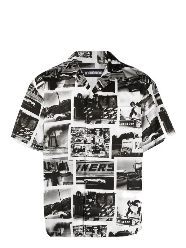 NEIGHBORHOOD X Osamu Nagahama Photograph-print Shirt - Grey