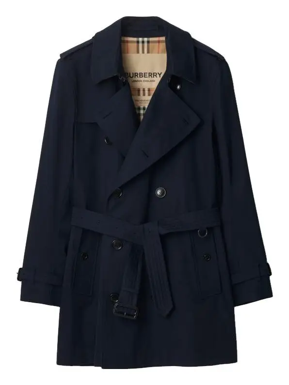 Burberry The Short Kensington Heritage Trench Coat - Coal Blue