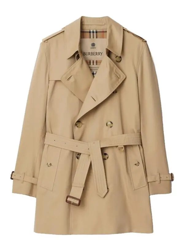 Burberry The Short Kensington Heritage Trench Coat - Honey Beige