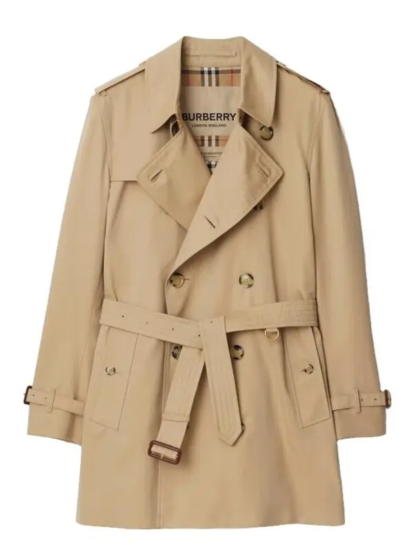 Burberry Short Kensington Heritage Trench Coat - Honey Beige
