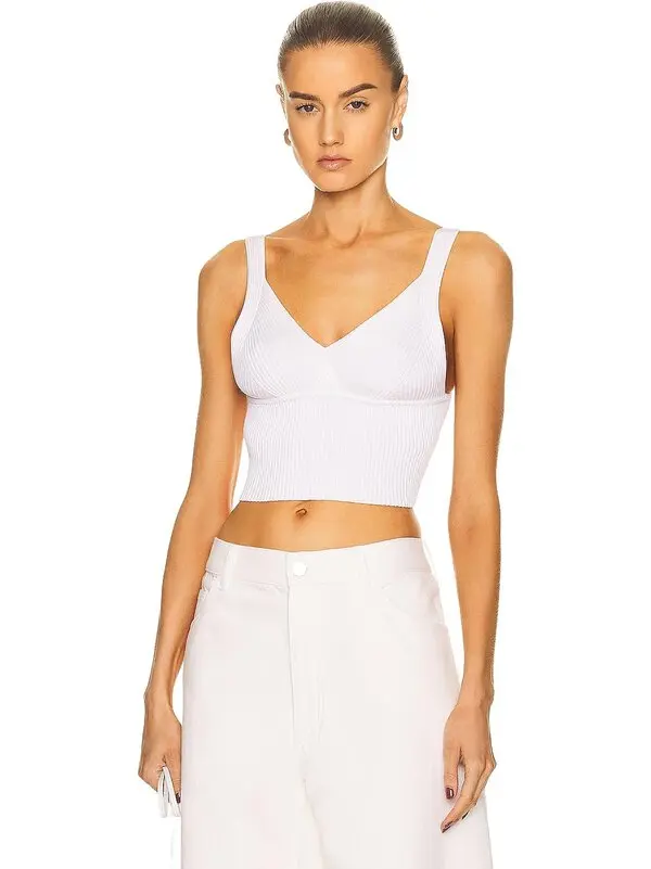 Alaïa Rib Top - Blanc