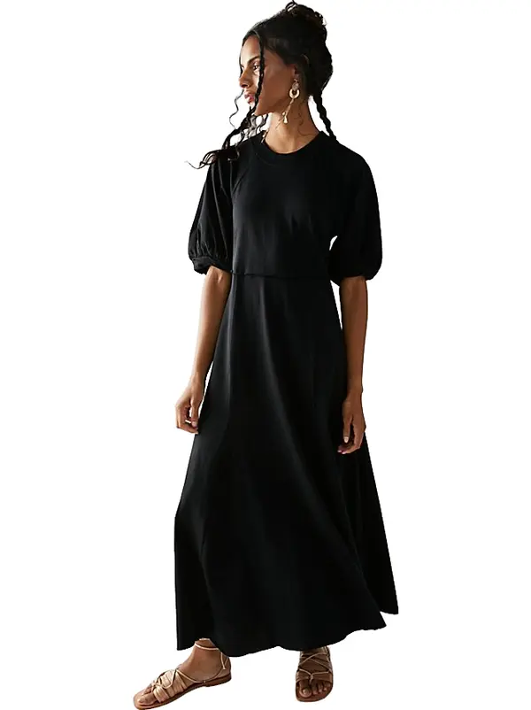Free People Brentwood Maxi Dress - Black