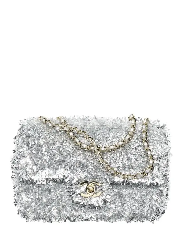 Chanel Small Flap Bag - Silver