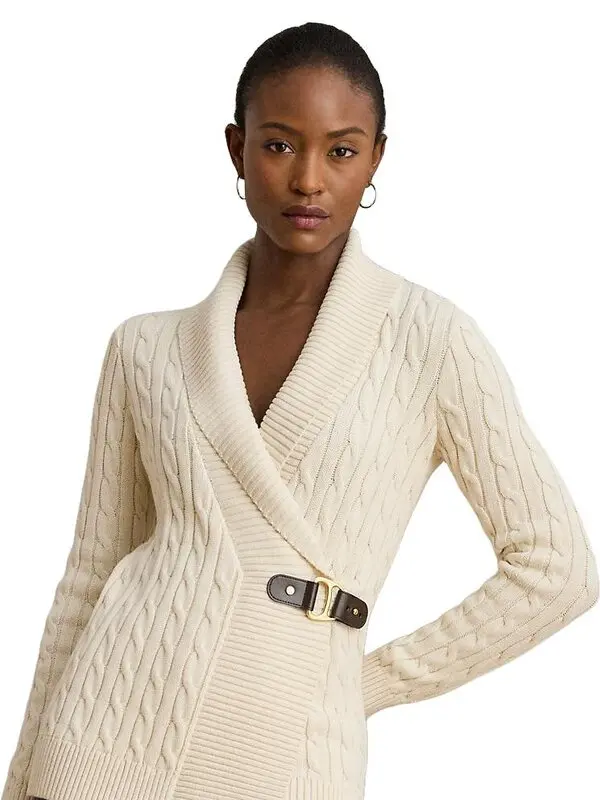 Ralph Lauren Buckled Cotton Sweater - Mascarpone Cream