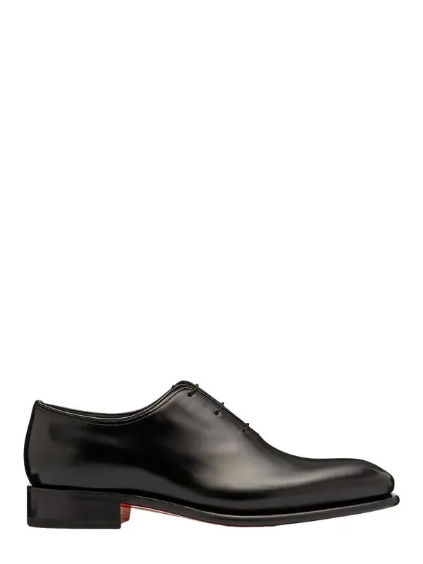 Santoni Leather Oxfords - Black