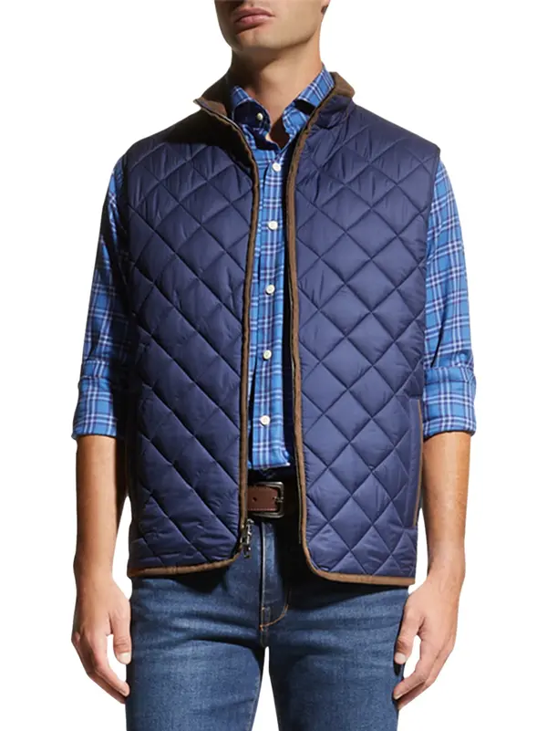 Peter Millar Essex Quilted Vest - Navy