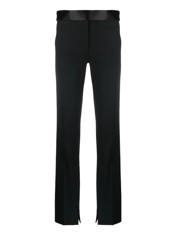 Stella McCartney Satin-waistband Trousers - Black