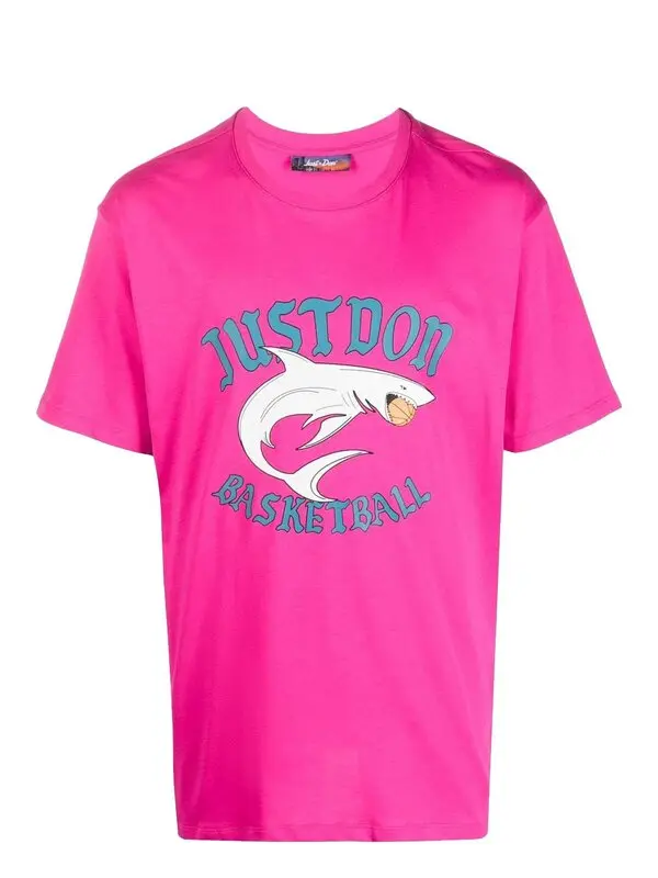 JUST DON Logo-print T-shirt - Pink