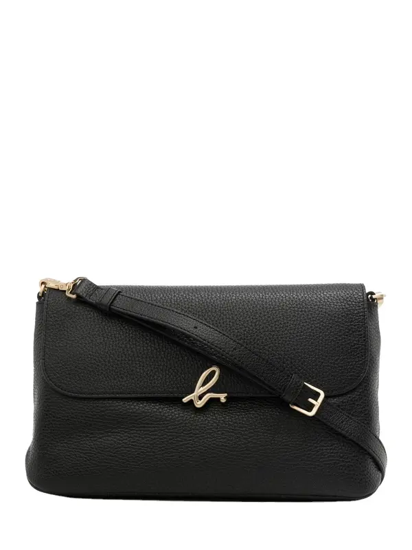AGNÈS B. Grained-leather Satchel - Black