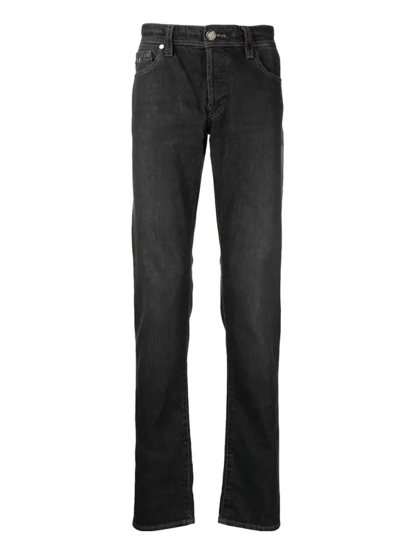 TRAMAROSSA Leonardo Slim-cut Mid-rise Jeans - Black