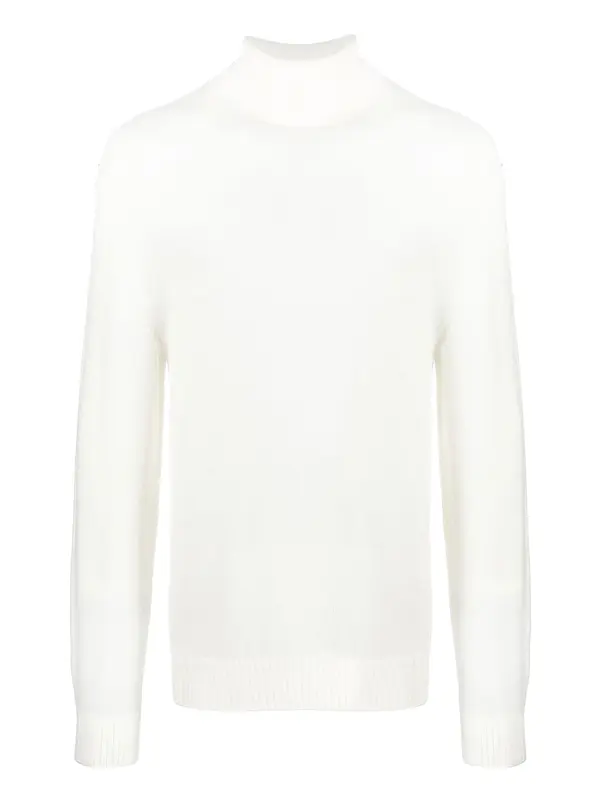 JIL SANDER Roll Neck Knitted Sweater - Neutrals