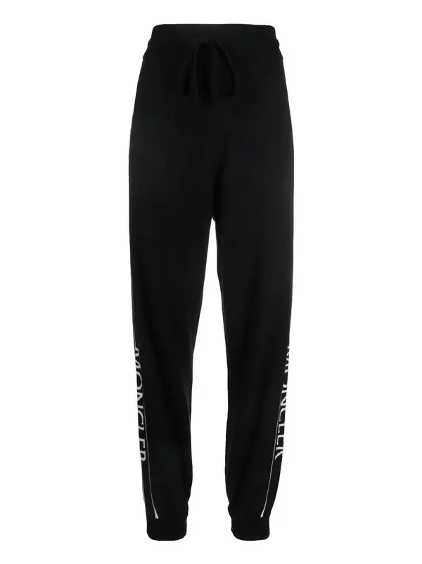 Moncler Knitted Track Pants - Black