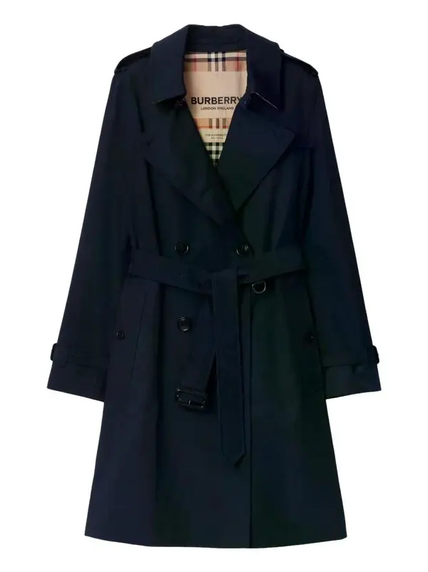 Burberry Mid-length Kensington Heritage Trench - Blue