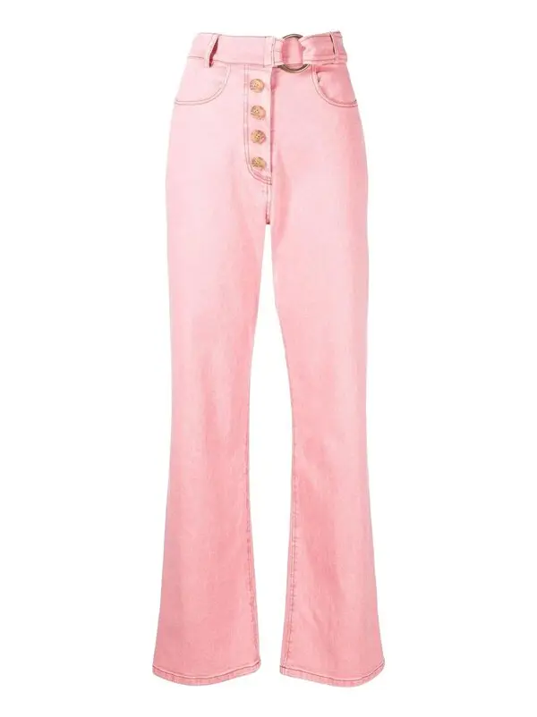 REJINA PYO Emily Belted-waist Jeans - Pink