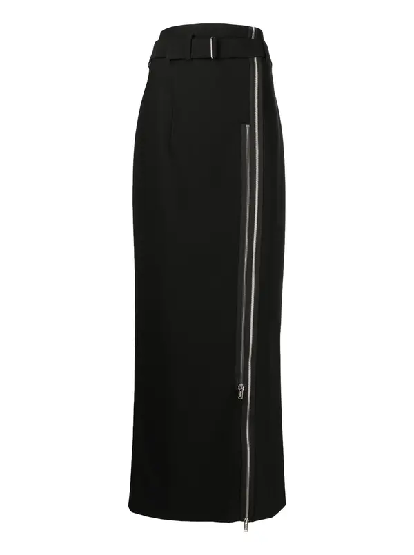 UNDERCOVERISM Zip-detail High-waisted Skirt - Black