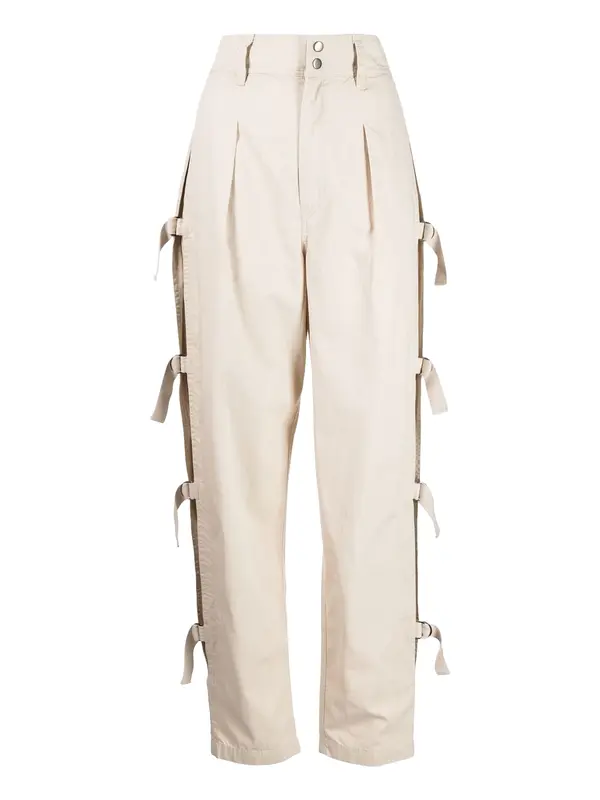 MARANT ETOILE Keowina Tapered Trousers - Neutrals