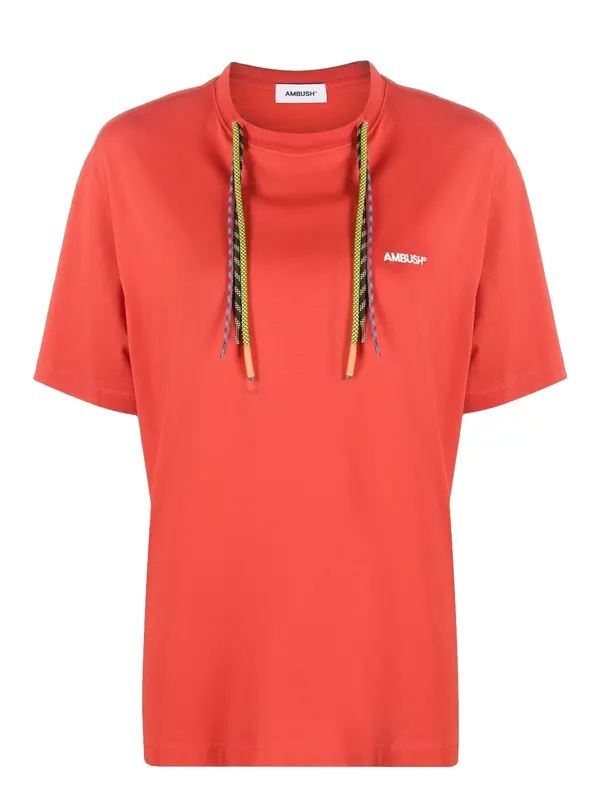 AMBUSH Multi-cord Logo-print T-shirt - Red