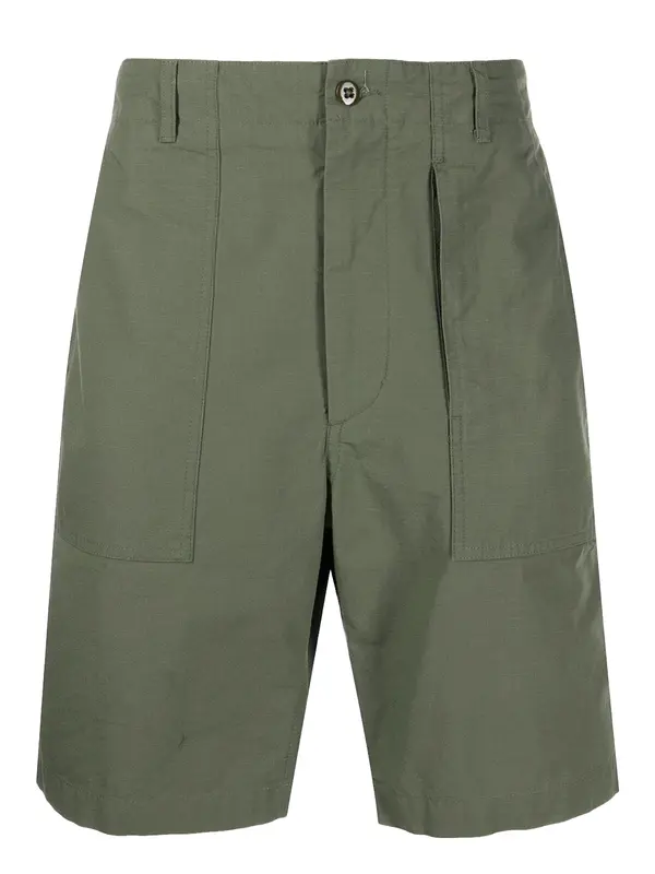 Engineered Garments High-waisted Straight-leg Shorts - Green