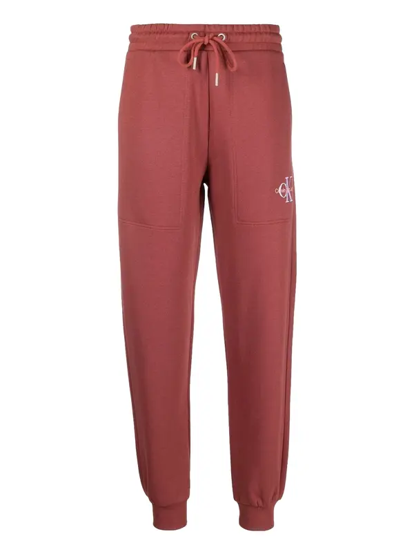 Calvin Klein Logo-embroidered Sweatpants - Red