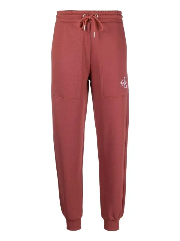 Calvin Klein Logo-embroidered Sweatpants - Red