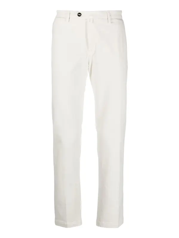BRIGLIA 1949 Slim-cut Chino Trousers - White
