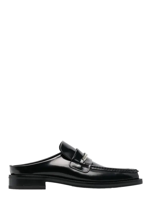Martine Rose 30mm Chain-detail Loafers - Black