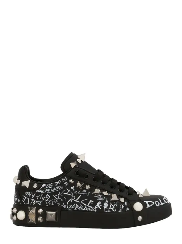 Dolce & Gabbana Portofino Low-top Sneakers - Black