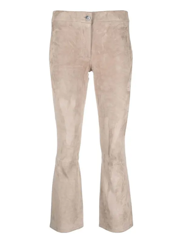 ARMA Cropped Flared Trousers - Grey