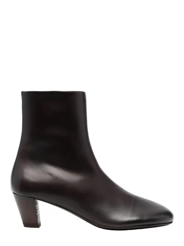 Marsèll Round-toe Leather Ankle Boots - Brown