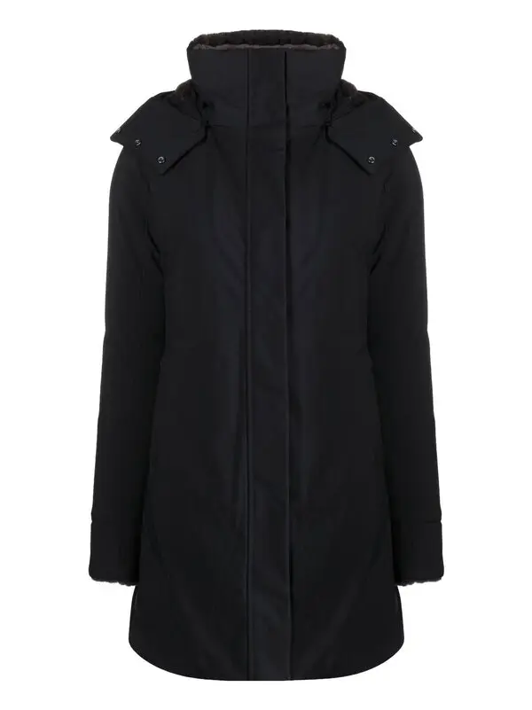 SAVE THE DUCK Hooded Parka Coat - Black