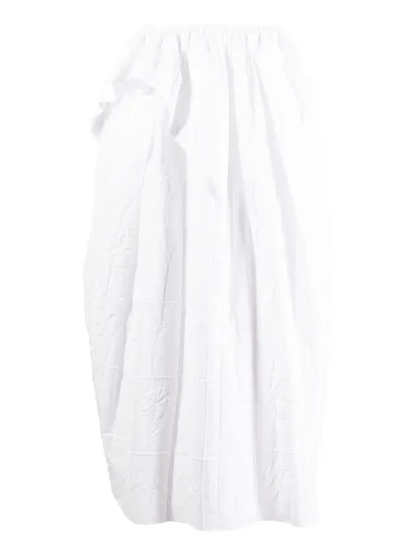 Cecilie Bahnsen Dalita Asymmetric Midi Skirt - White