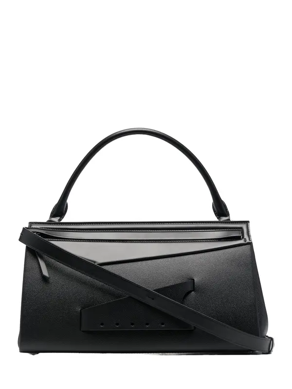 MAISON MARGIELA Snatched Leather Tote - Black