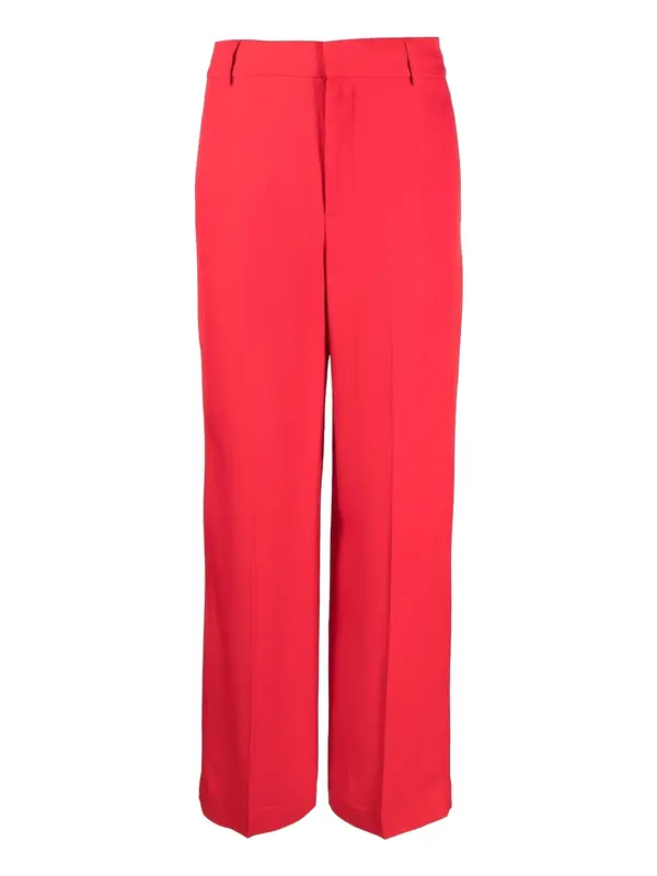 Co Straight-leg Trousers - Red