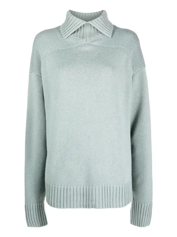 JIL SANDER Roll-neck Jumper - Grey