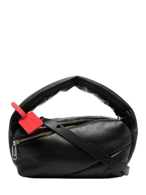 Off-White Padded Leather Tote Bag - Black