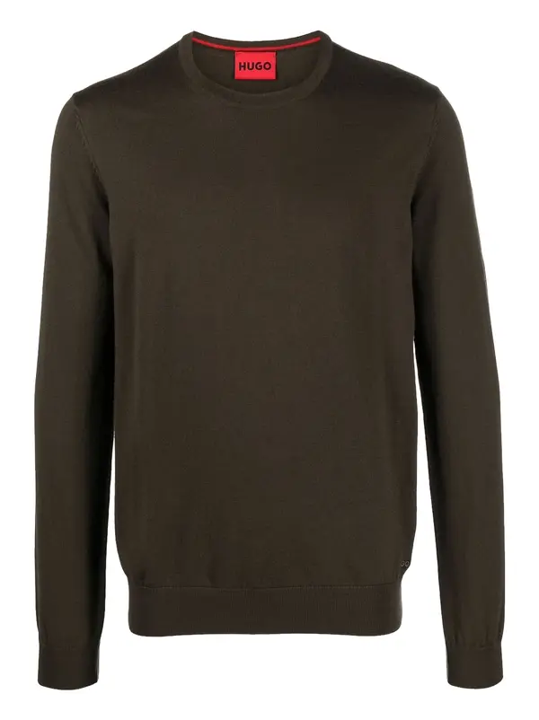 BOSS Crew-neck Jumper - Brown