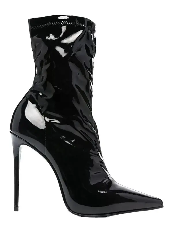 LE SILLA High-shine Ankle Boots - Black