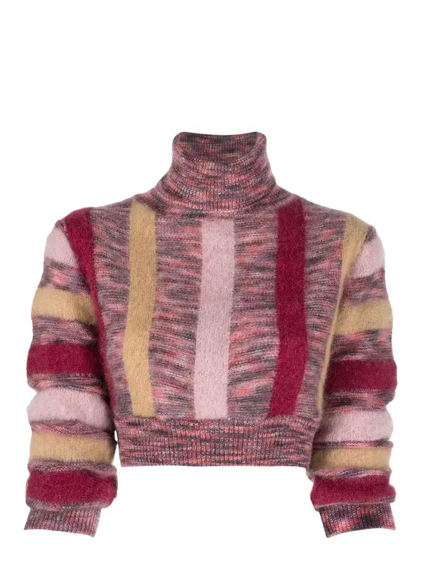 Dsquared2 Striped Roll-neck Jumper - Red