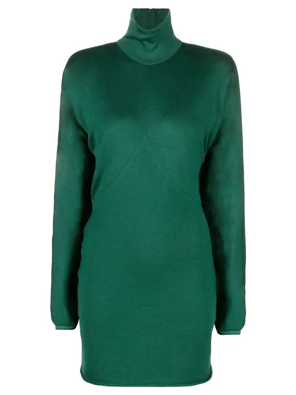Philosophy Di Lorenzo Serafini Draped-sleeve Knitted Dress - Green