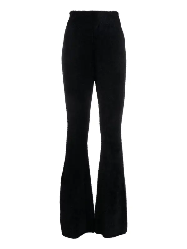 AMBUSH Flared-leg High-waisted Trousers - Black