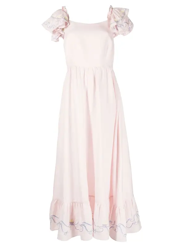 HELMSTEDT Brise Ruffled-detail Dress - Pink