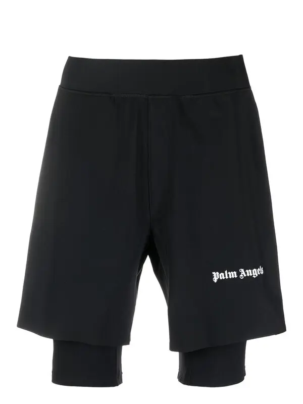 Palm Angels Performance Training Shorts - Black