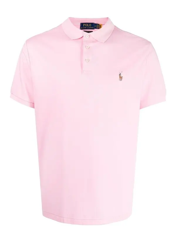 Polo Ralph Lauren Embroidered-logo Polo Shirt - Pink