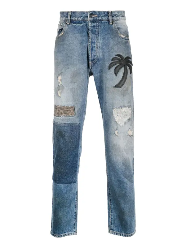 Palm Angels Straight-leg Jeans - Blue