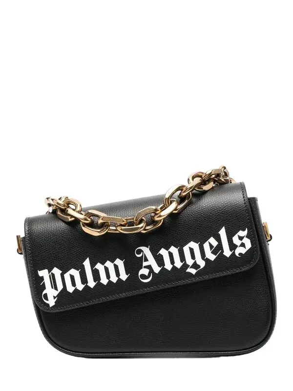 Palm Angels Logo-print Shoulder Bag - Black