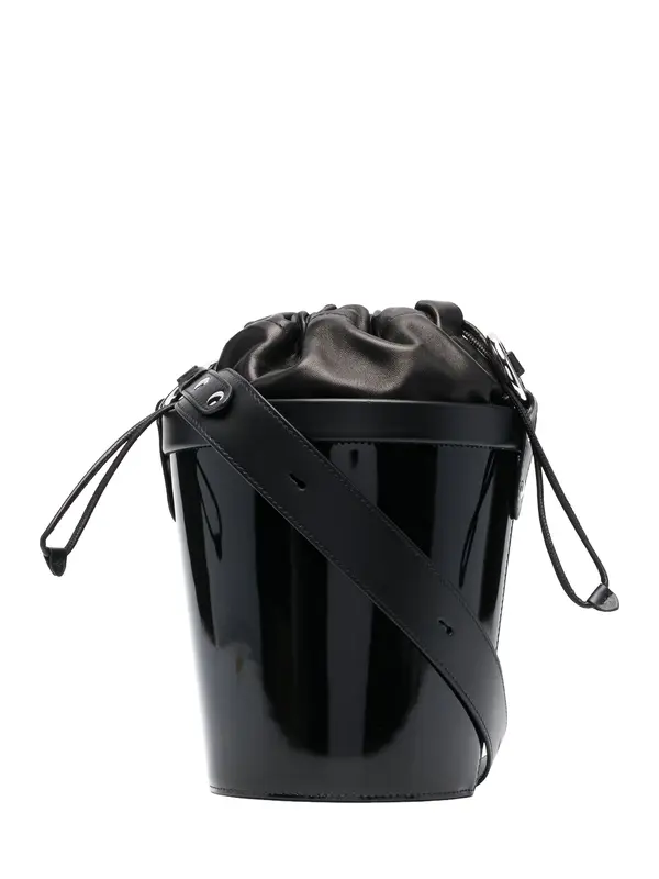 MAISON MARGIELA Medium Leather Bucket Bag - Black