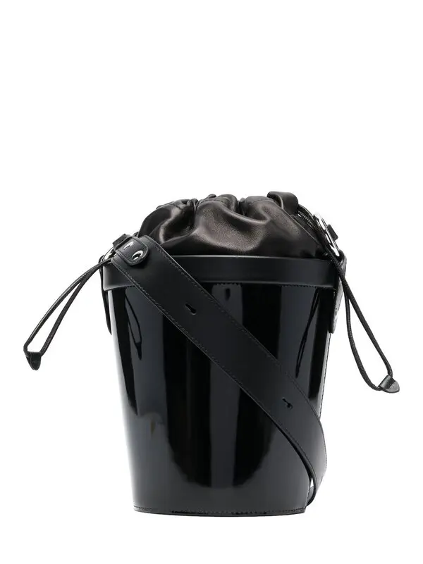 MAISON MARGIELA Medium Leather Bucket Bag - Black