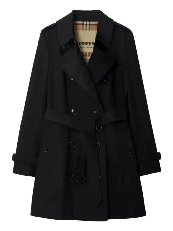 Burberry The Short Chelsea Heritage Trench Coat - Black